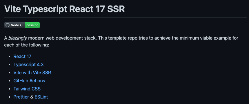 A boilerplate for SSR'd Vite, React 17, and TypeScript 4.3 | JonLuca's Blog